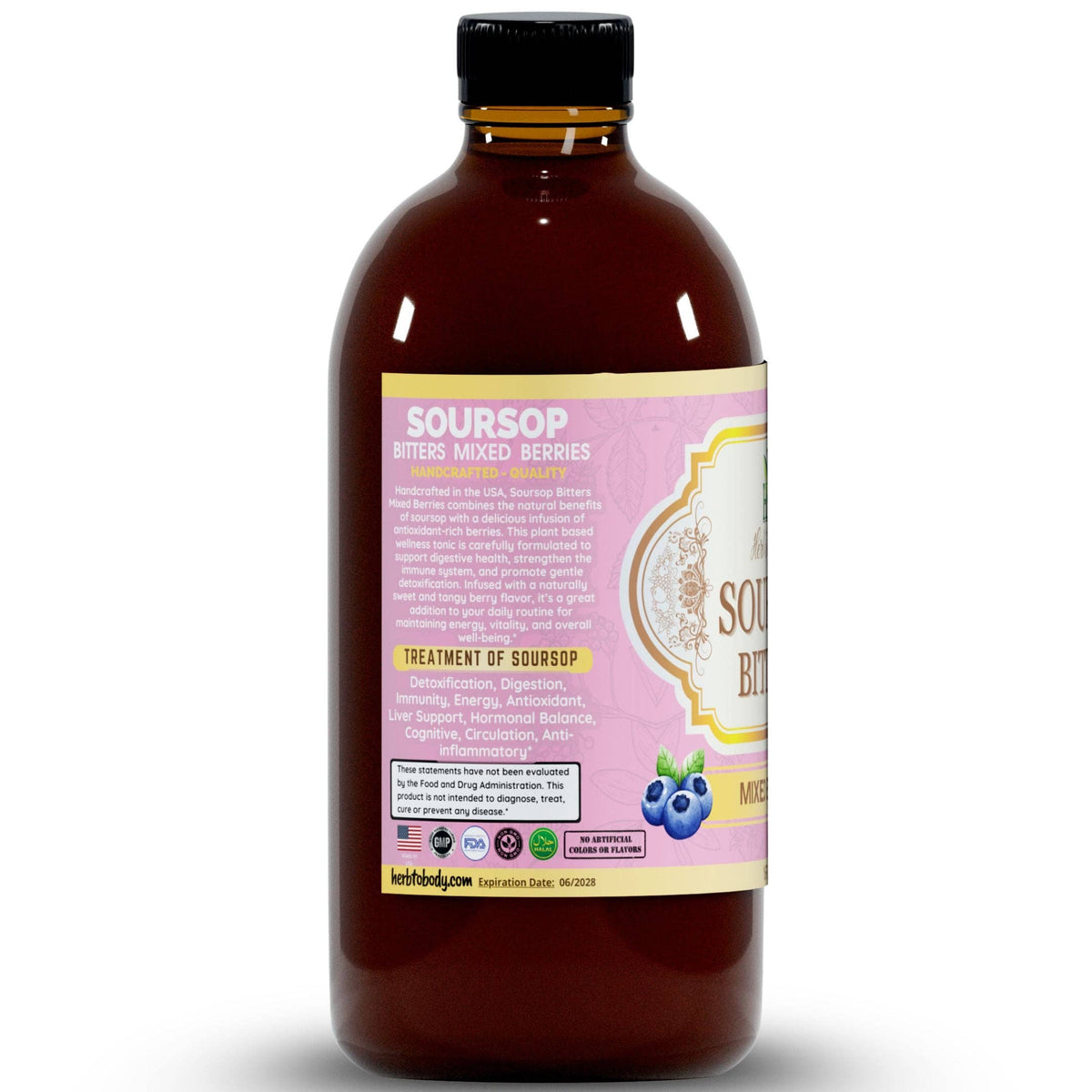 Soursop Mixed Berry Bitters | Immune, Gut & Daily Wellness Support ...