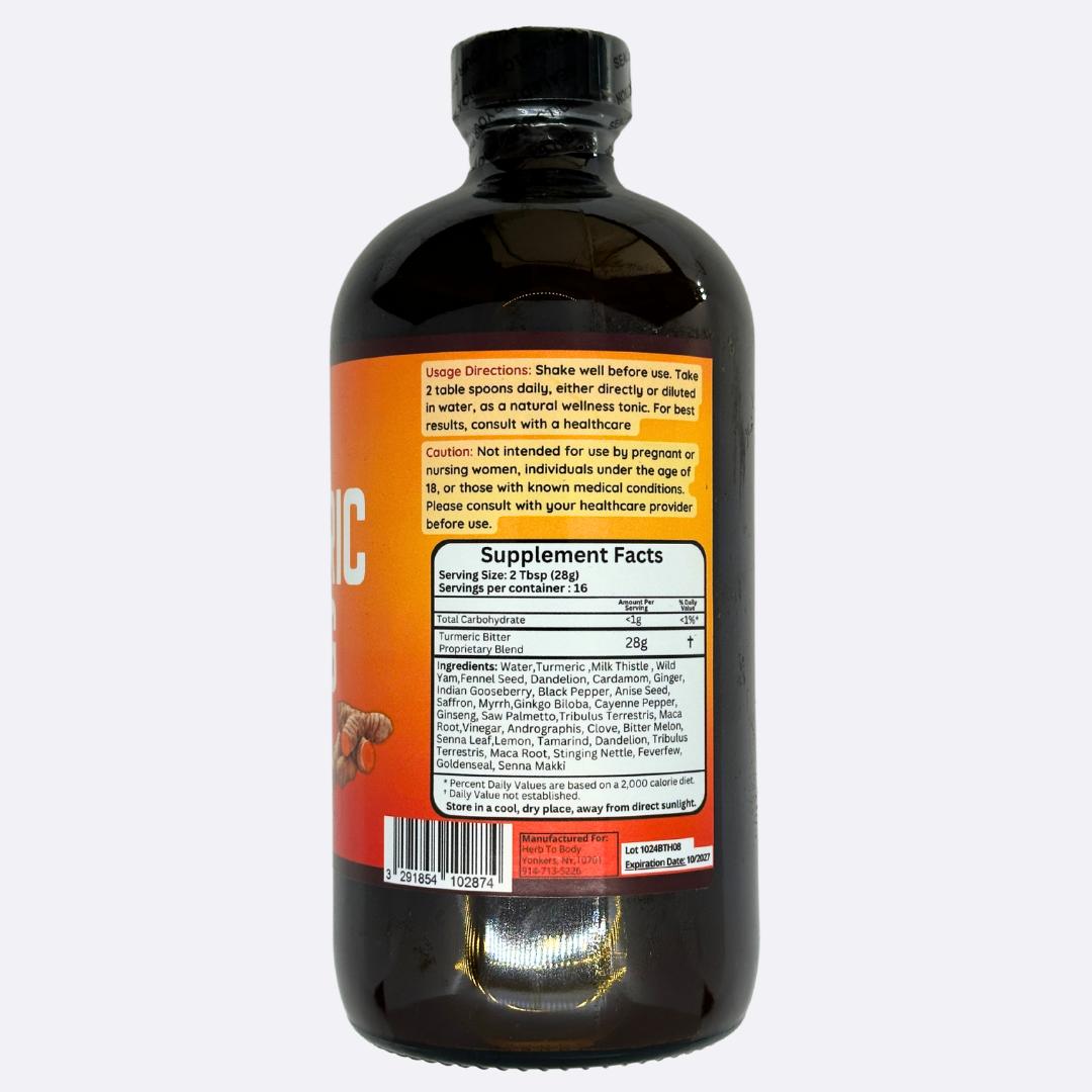Turmeric Living Bitter Oral Supplement (Not for beginners) – Cleve_Seamoss