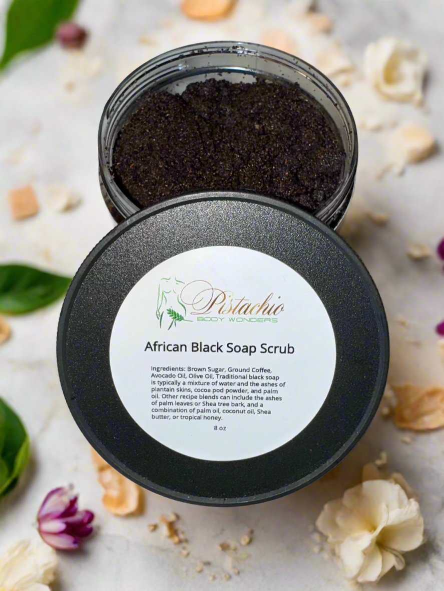 African Black Soap Scrub – Cleve_Seamoss