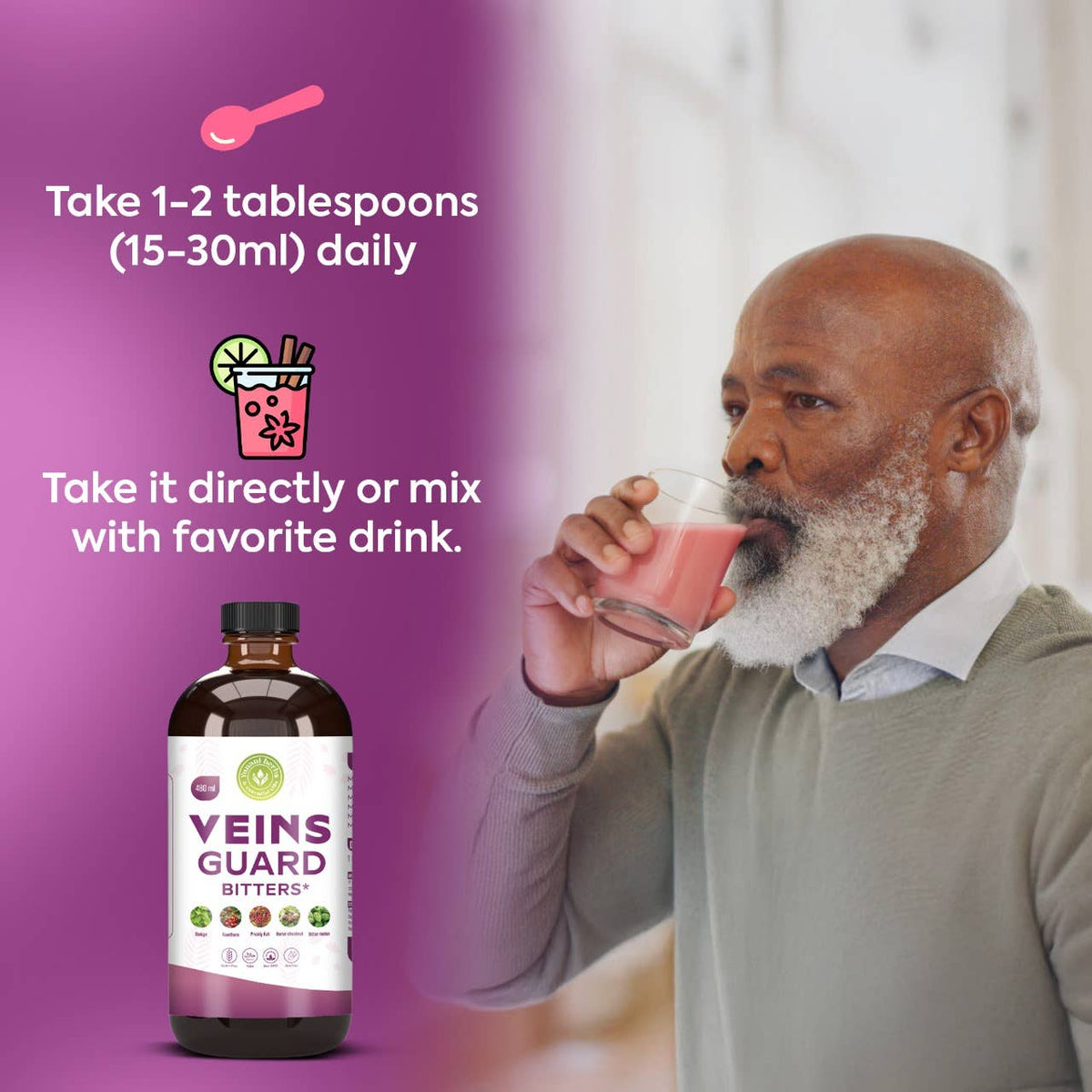 Veins Guard Living Bitters| Swelling | Fluid Retention | Varicose Vein ...